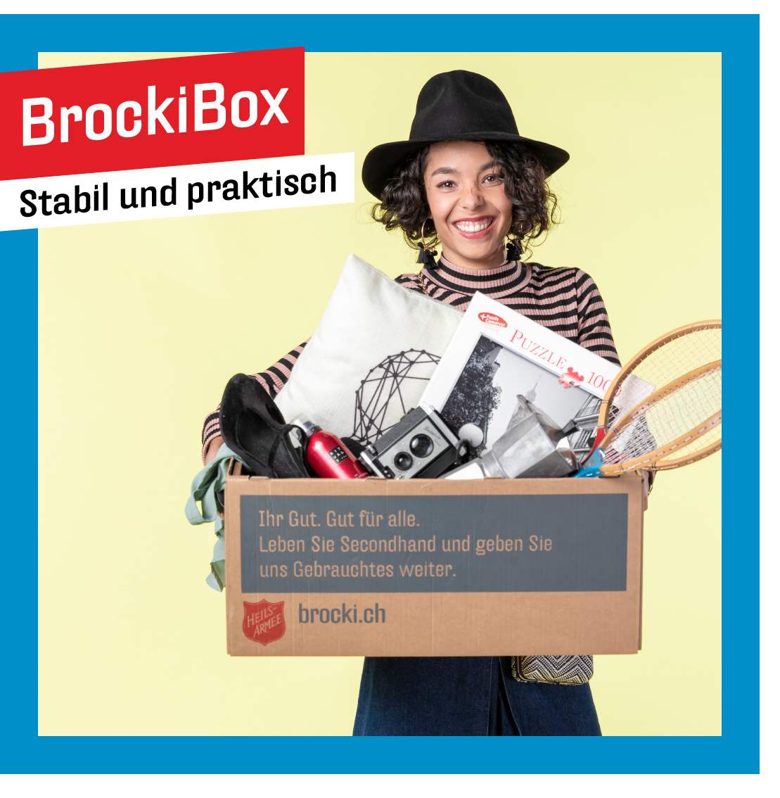 Die Box zum Umziehen, Transportieren und Lagern.